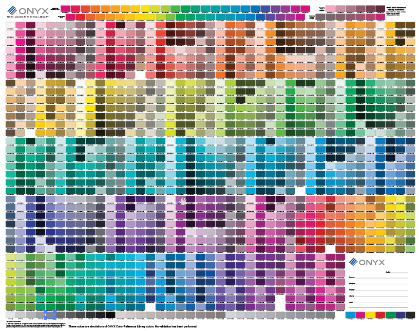 ONYX Color Reference Library – Onyx SupportCenter