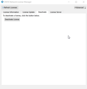 ONYX Network License Manager – Onyx SupportCenter